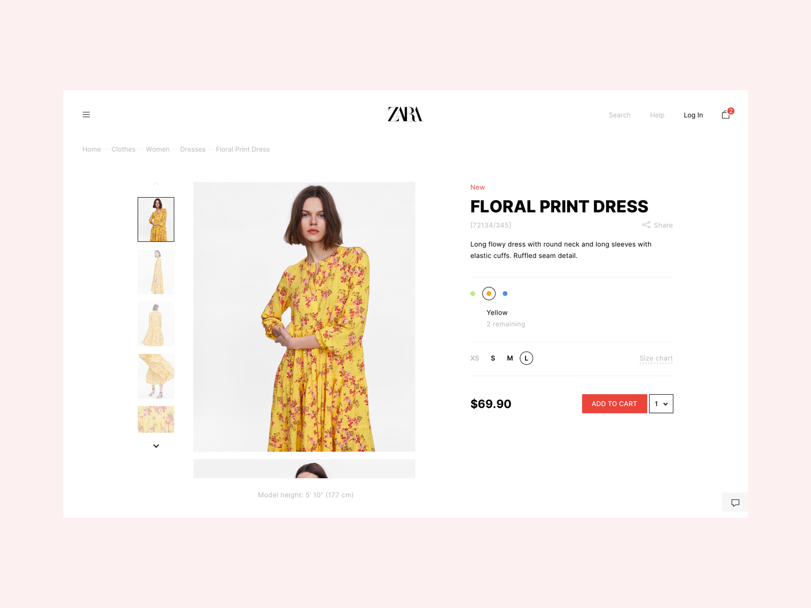 Zara Online Store Redesign by Alexander P. on Dribbble