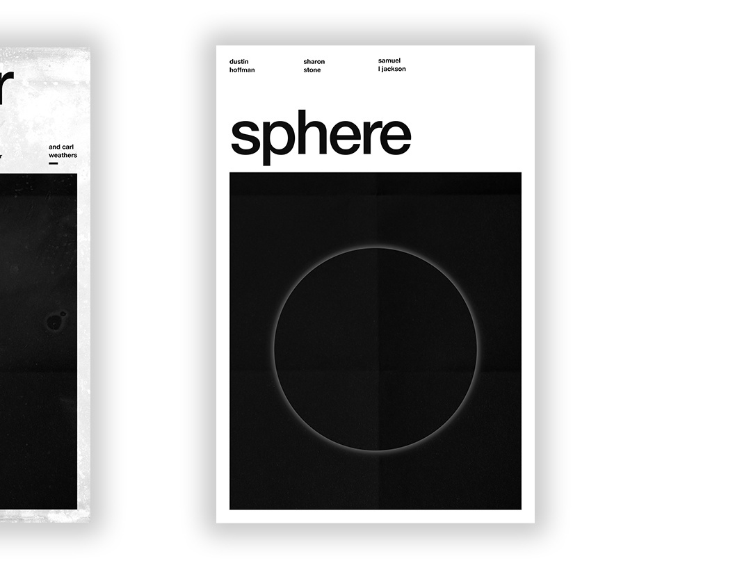Sphere - Film Poster by Cale Grossman on Dribbble