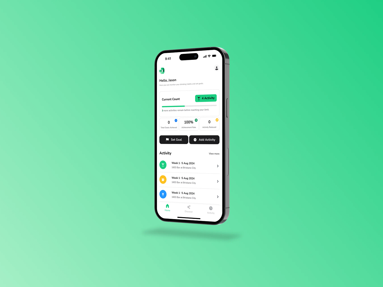 DrinkWise: Smart Drinking Habit Tracker by Jason Yeung on Dribbble