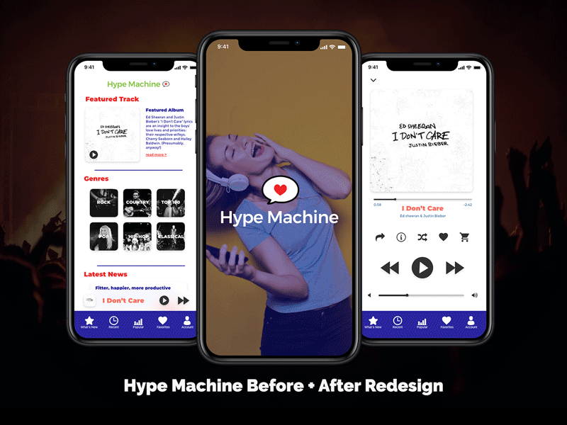 Hype Machine Redesign by Dylan Wilkinson on Dribbble
