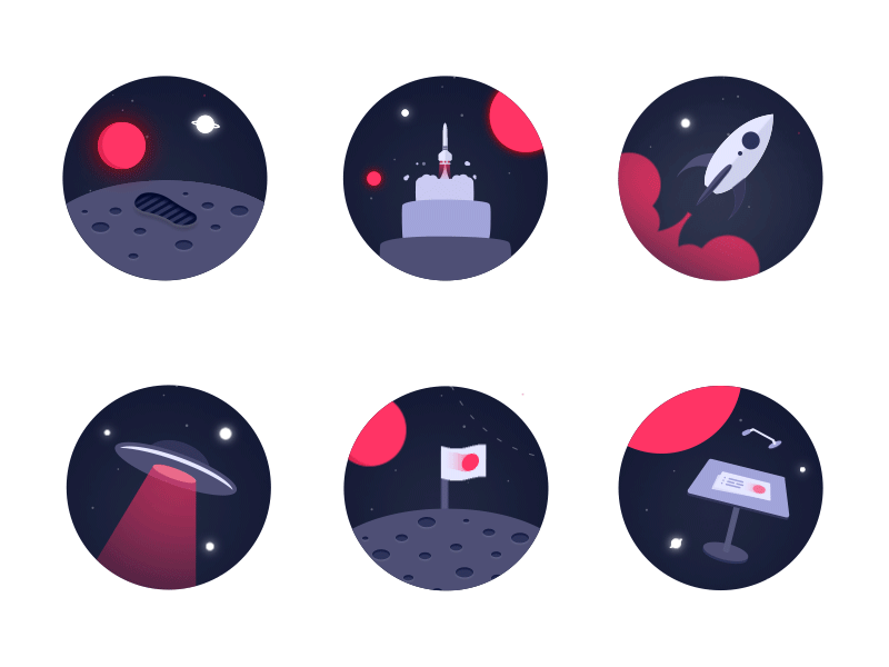 CFO - Animated Badges 🚀 by Benjamin Ulmet for Muxu Muxu on Dribbble