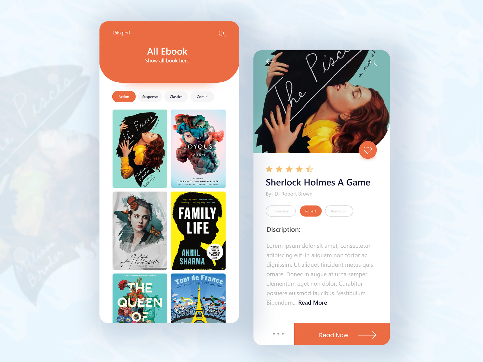 Reading App Design #01 by Ehsan Moin → ️ Hire Now on Dribbble