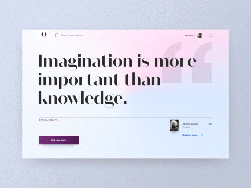 #10 Quota - Get your daily quote ️Animation by Sebastian Jungbluth on ...