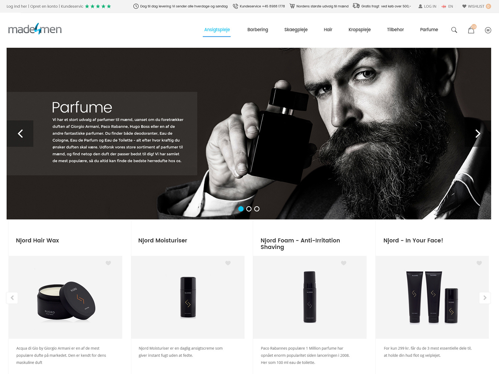 Perfume Web Page Design by WebPage Avenue on Dribbble