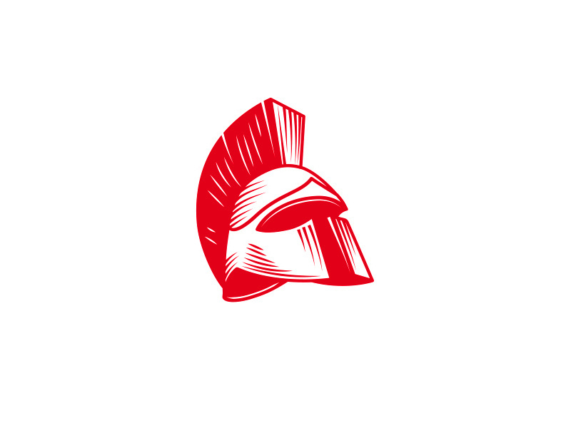 Helmet logo by Paul «Logo shop» on Dribbble