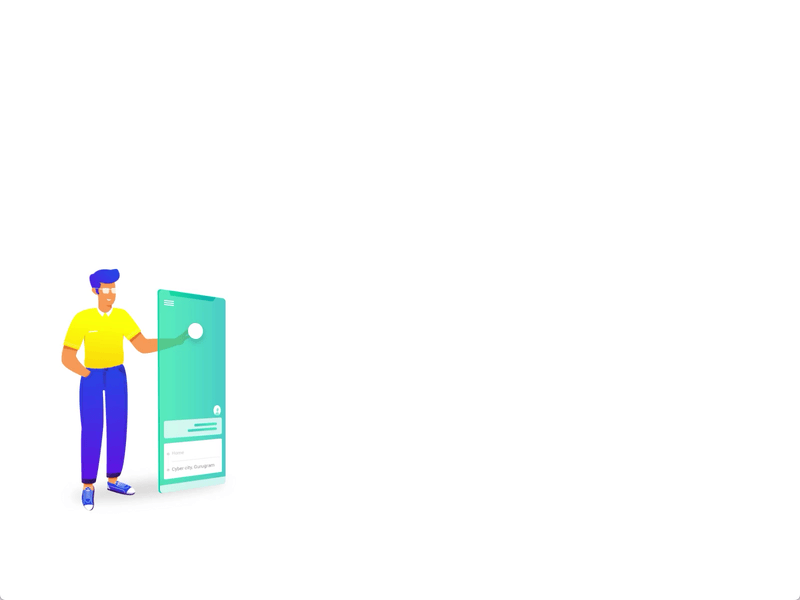 Book ride by Asif Jamal on Dribbble