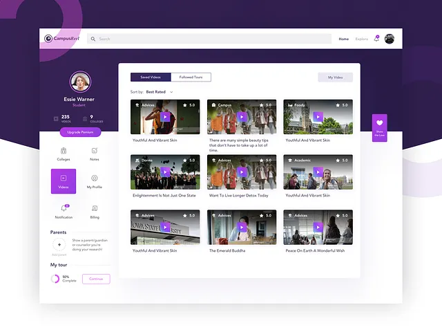 Purple UI designs, themes, templates and downloadable graphic elements ...