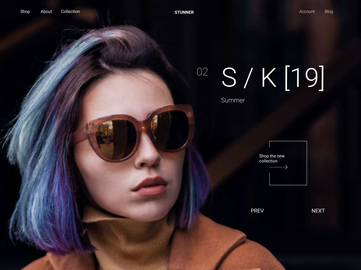 Fashion Landing Page by Sean Kelly on Dribbble