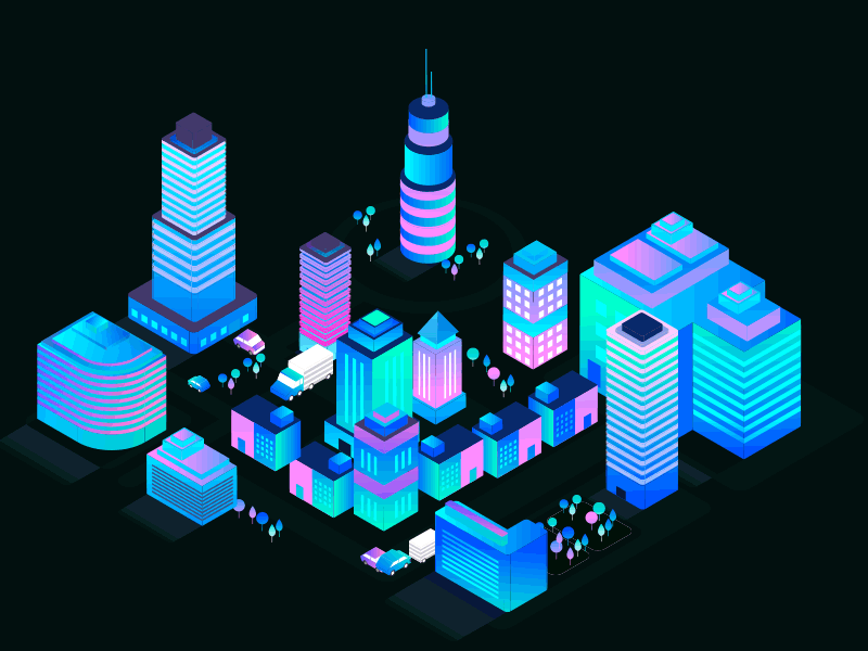 Busy City Animation by Rounak Bajoria on Dribbble