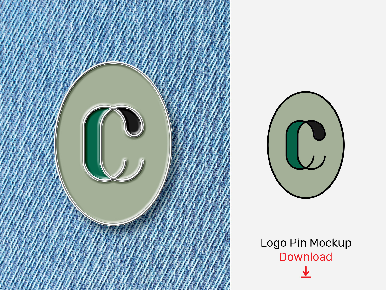 Logo Enamel Pin Mockup by Mr.Mockup™ on Dribbble