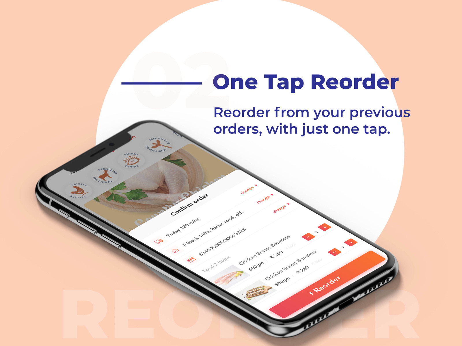 One Tap Reorder by Pranay Sute on Dribbble