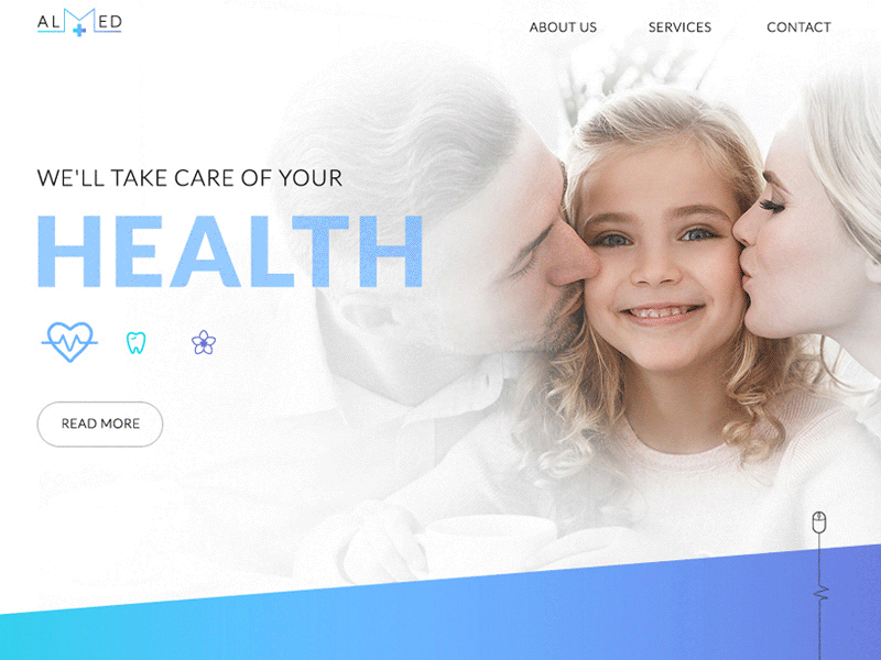 almed - medical clinic website by Bart on Dribbble
