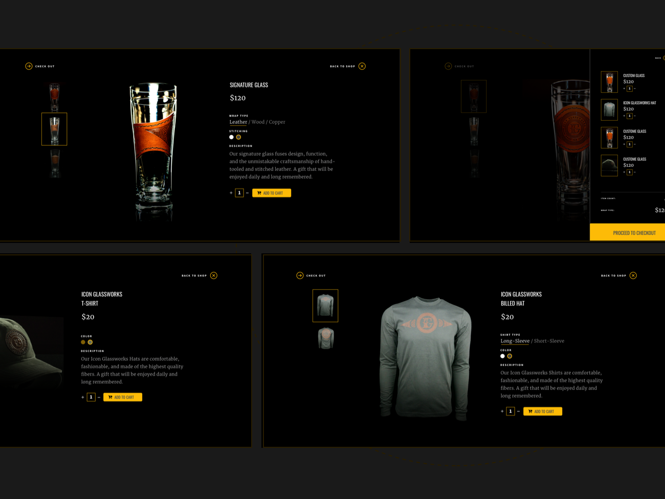 Icon Glassworks - Microsite (Continued) by Robert Ignasiak on Dribbble