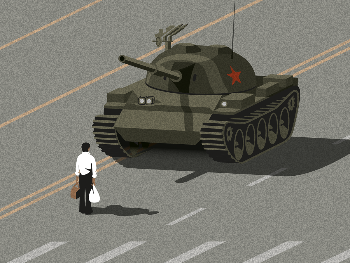 Tank Man by Roy Smith | roysmithlogo on Dribbble