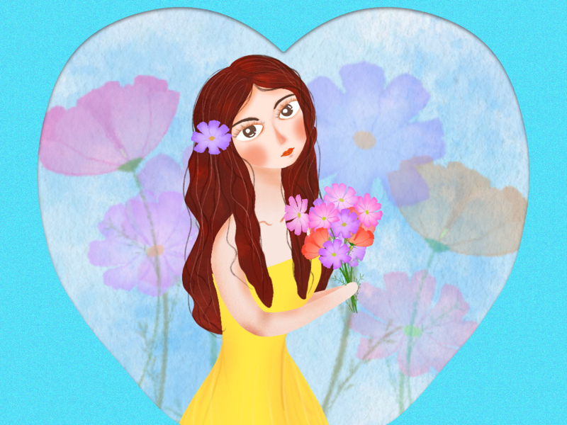 Self-portrait by Iris Qiu on Dribbble