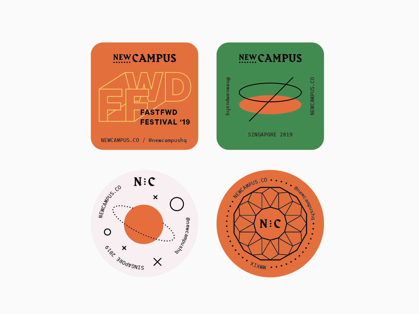 FFWD Festival sticker designs by Michelle Shi on Dribbble