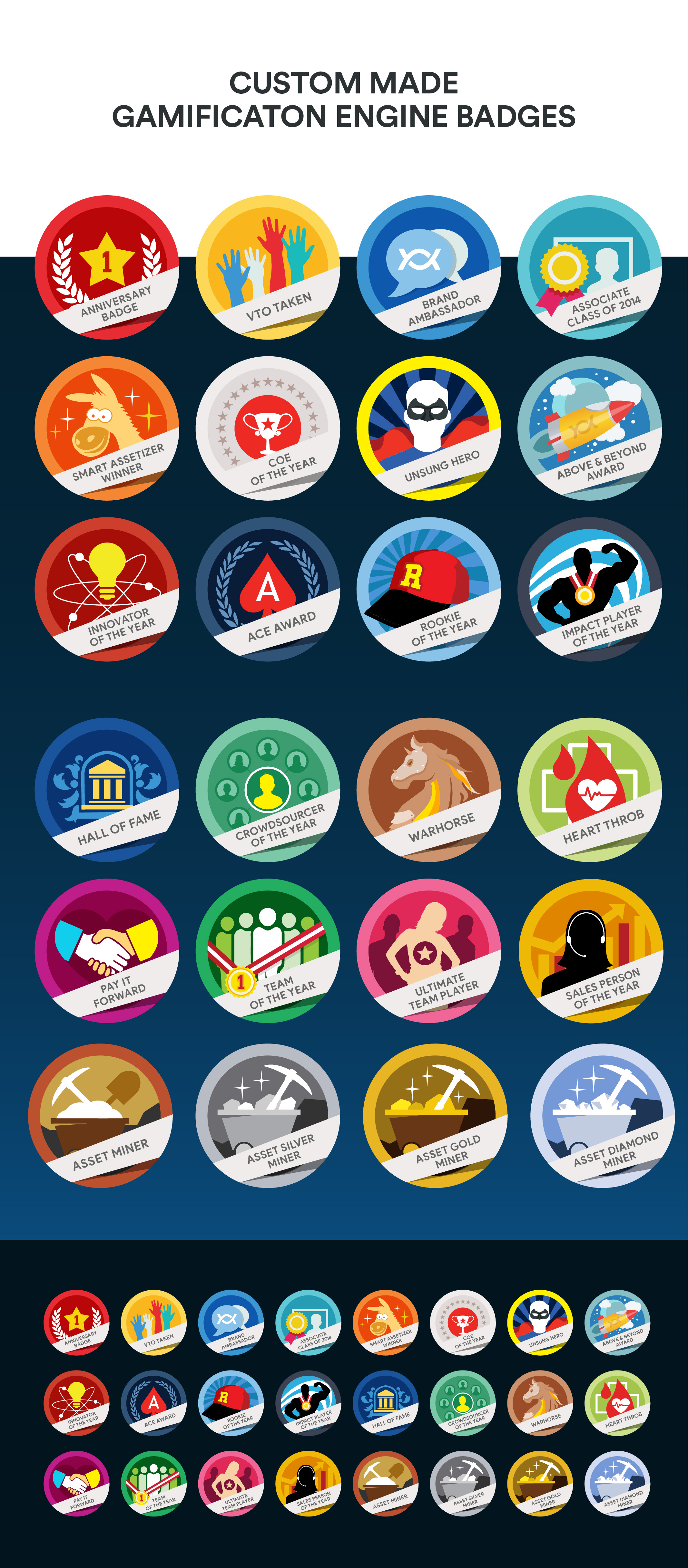 Gamification Badges designs, themes, templates and downloadable graphic ...