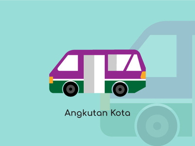 Bandung City Vector Angkutan Kota by A Hendry Mulyana on Dribbble