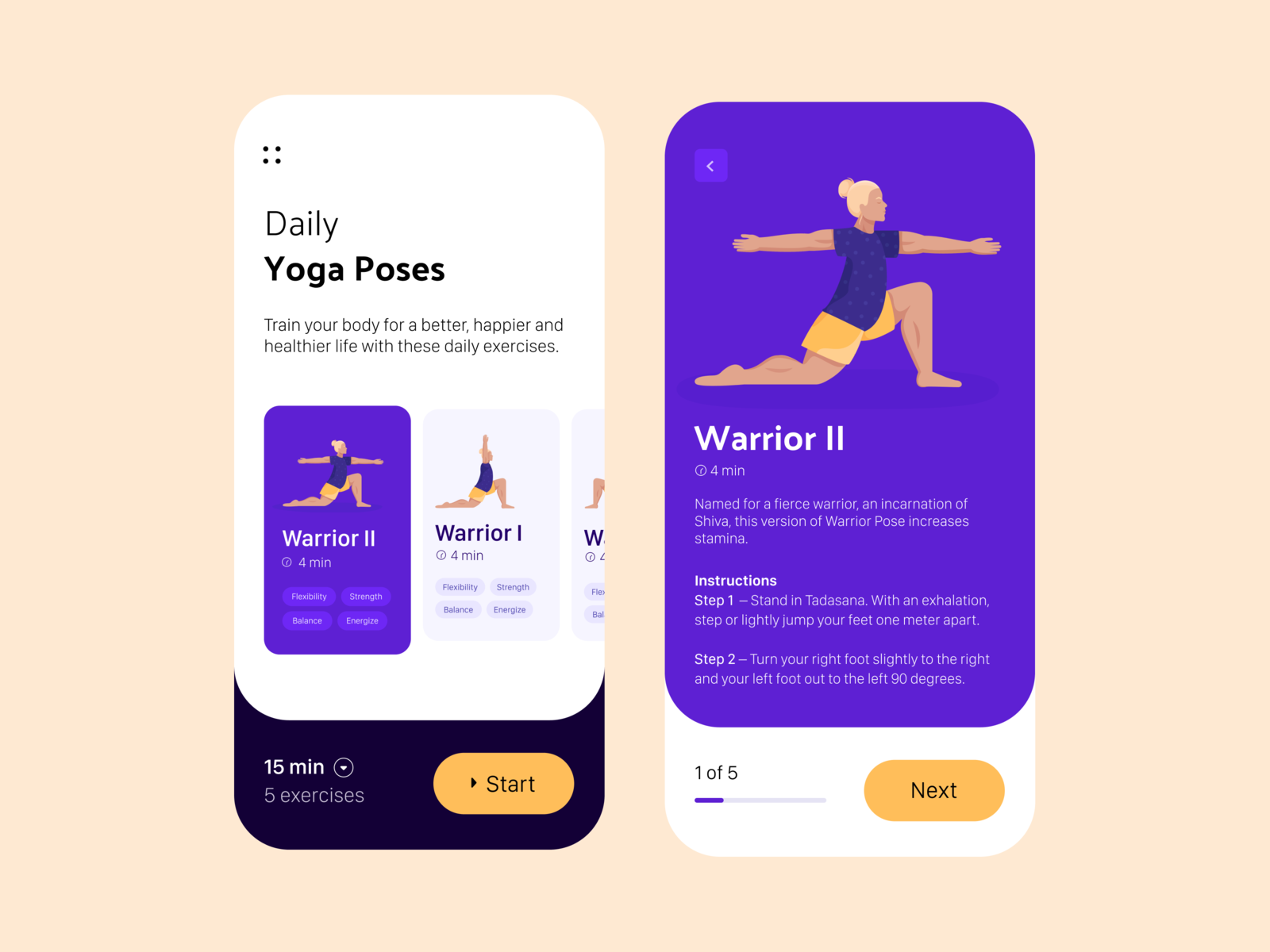 Daily UI 62 — Workout Of The Day by Rebecca Norén on Dribbble