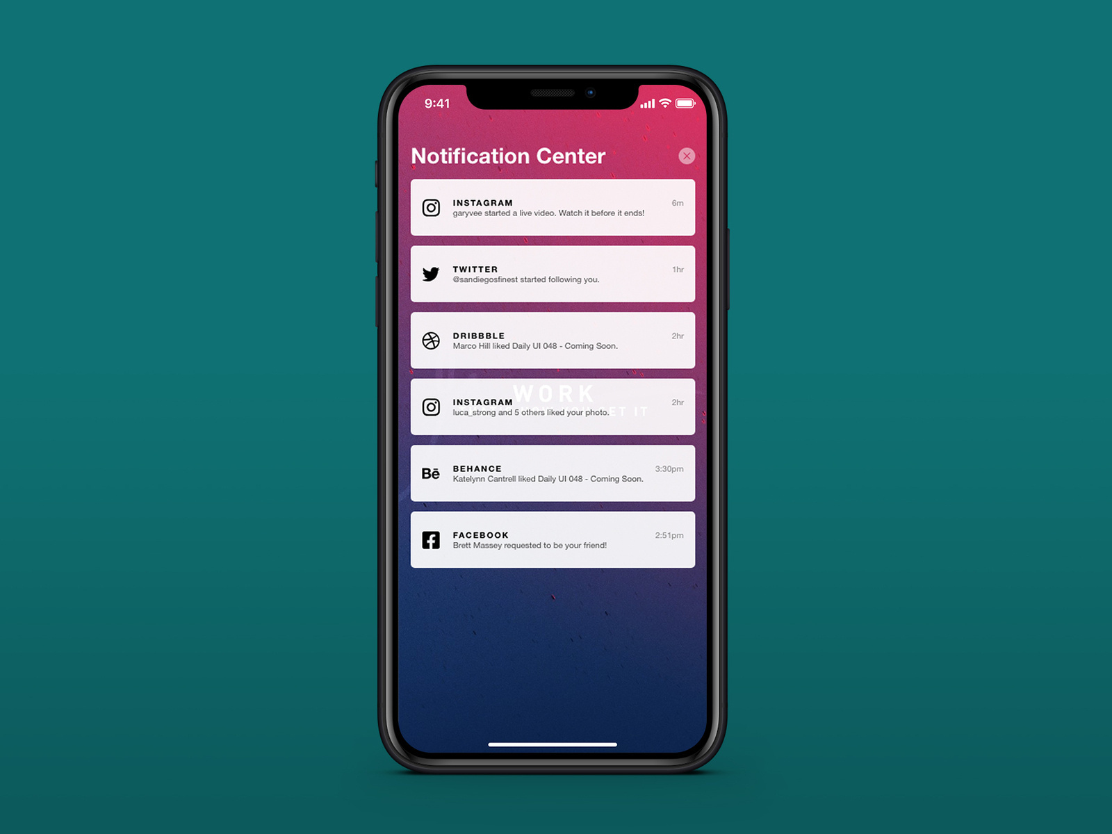 Daily UI 049 - Notifications by Madalyn Lee on Dribbble