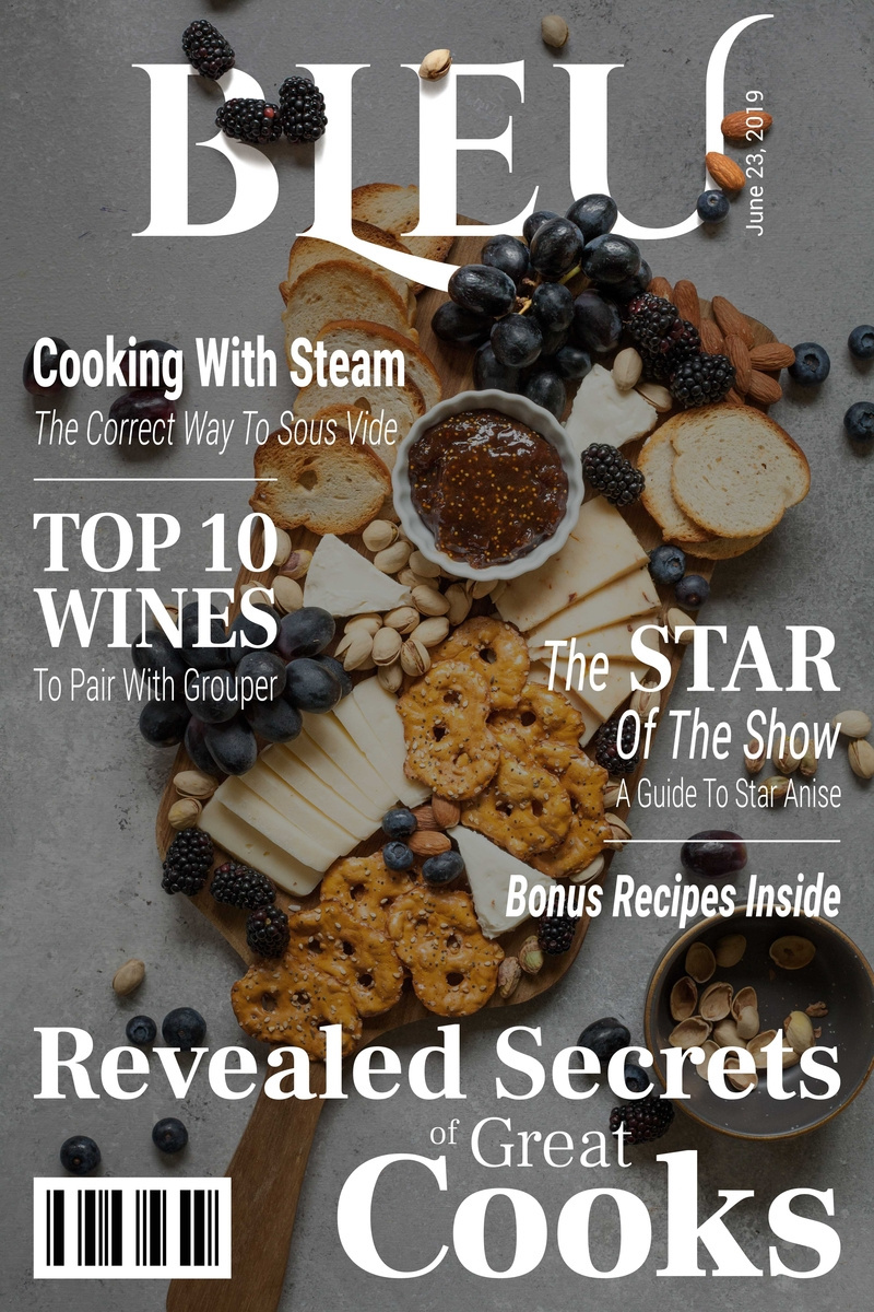 Bleu Magazine Cover L by Megan O'Donnell on Dribbble
