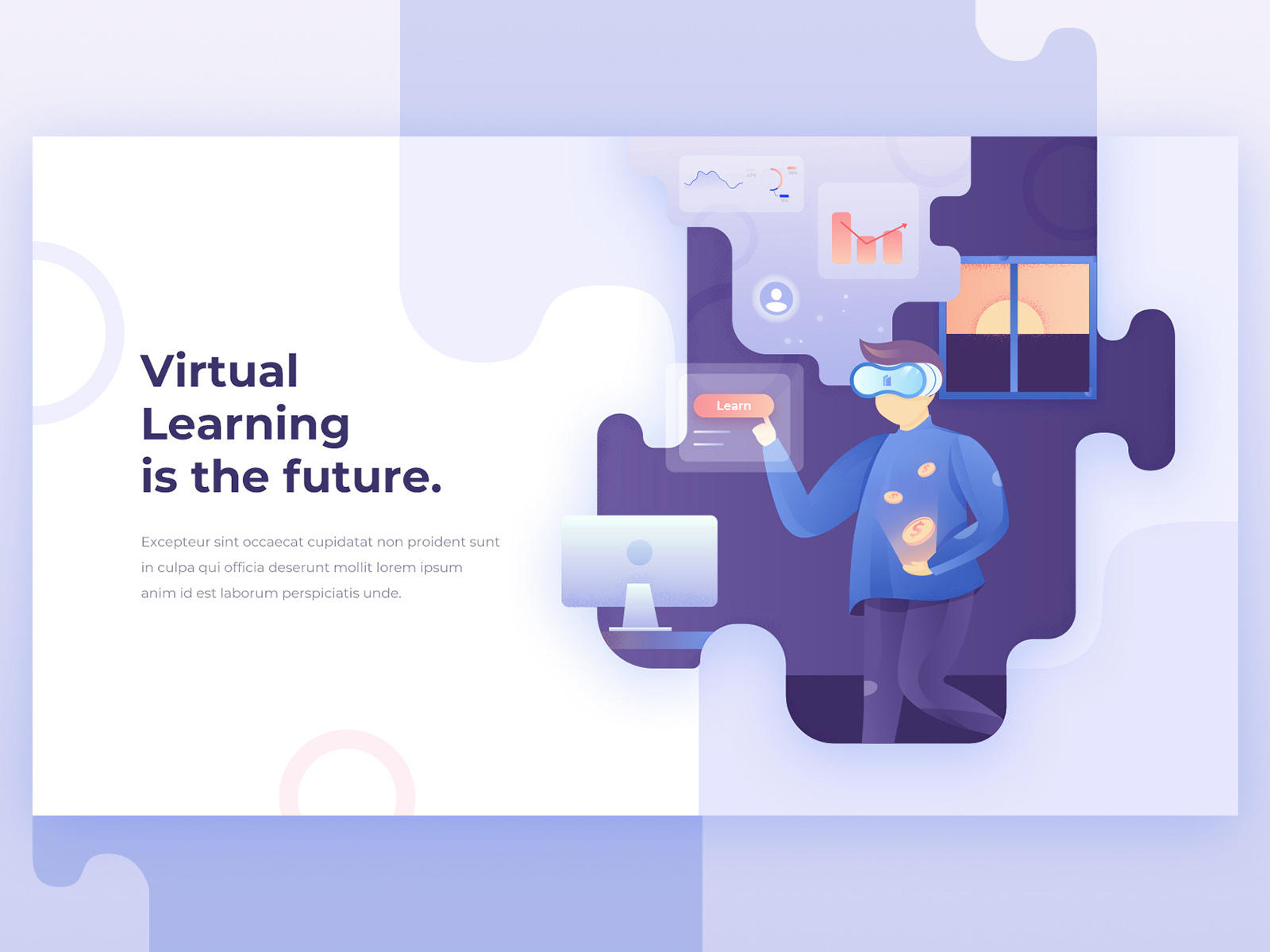 Virtual Learning Environment by Rachelizmarvel on Dribbble