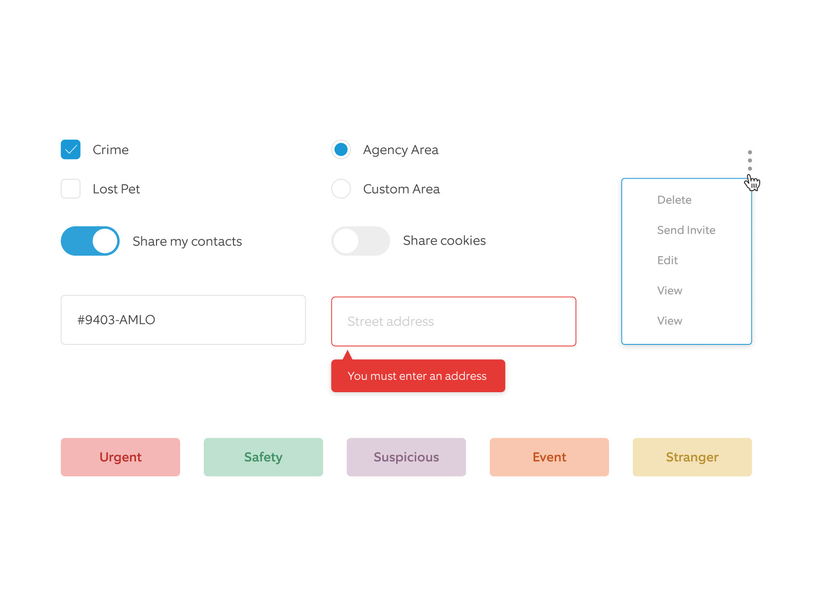 Possible UI Kit. by Micah Carroll on Dribbble