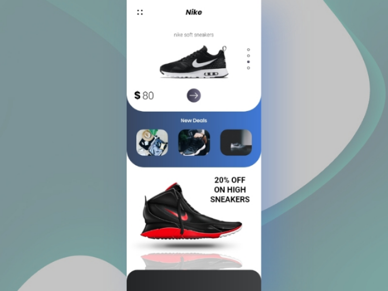 Brand online marketplace-Mobile app front page design by Imran Hussain ...