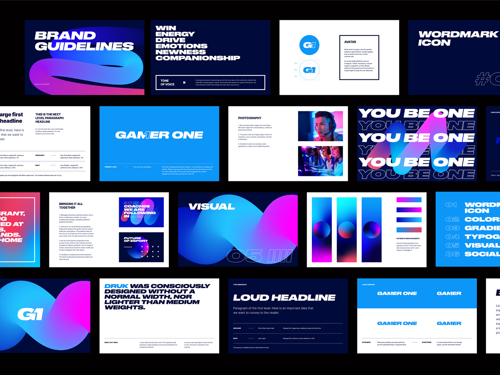 Brand Guidelines G1. Gamer One branding. Gamer logo by Basov: UX/UI ...