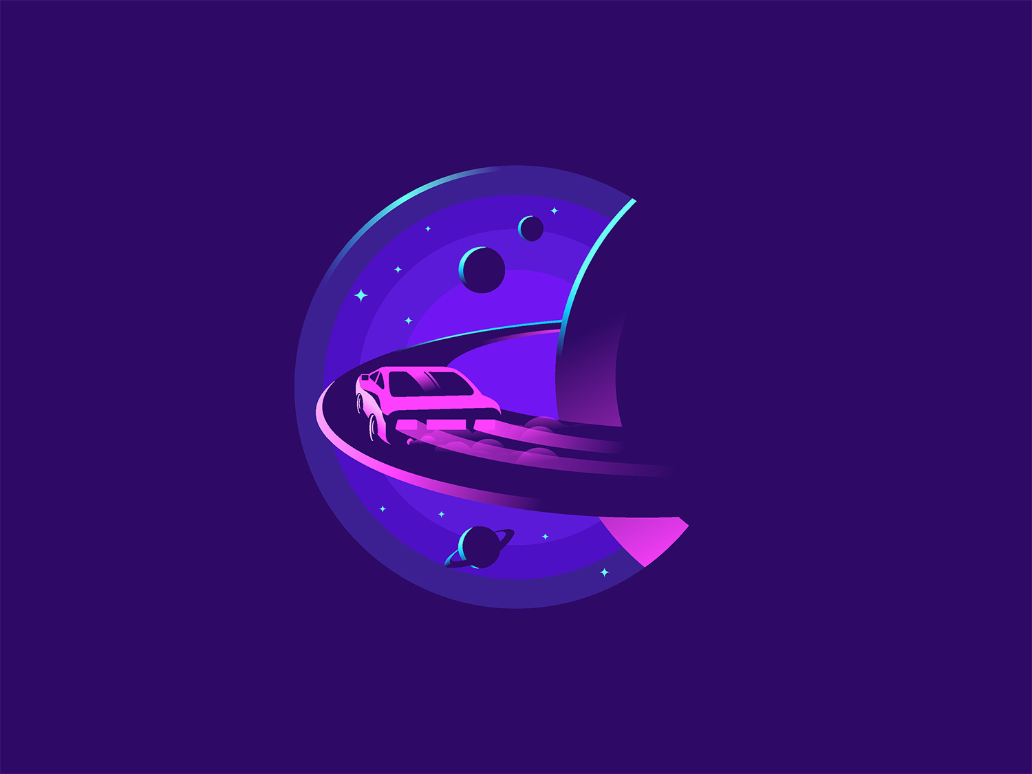 Space highway by Jetmir Lubonja on Dribbble