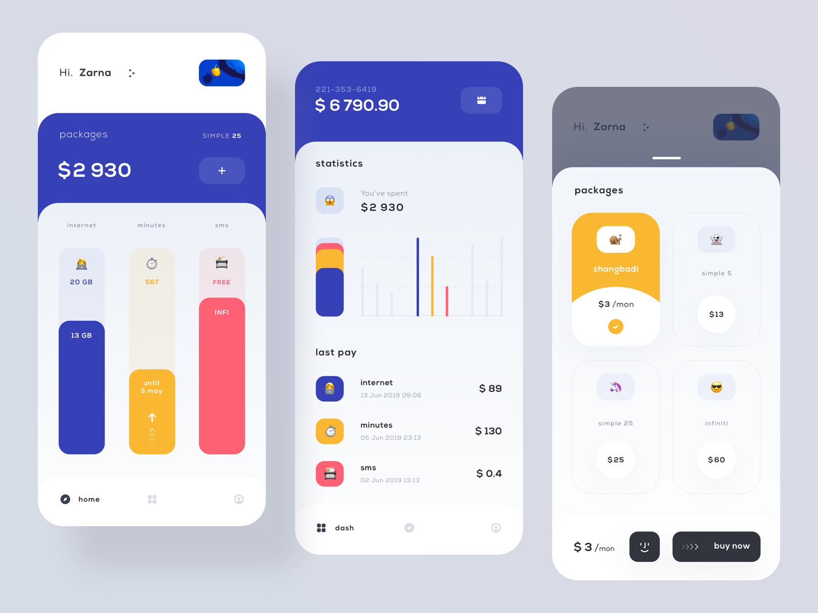 Mobile Balance by Tam Zarna on Dribbble