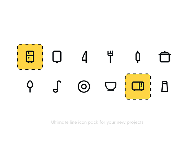 Kitchen Icon Pack by Petr Bilek on Dribbble