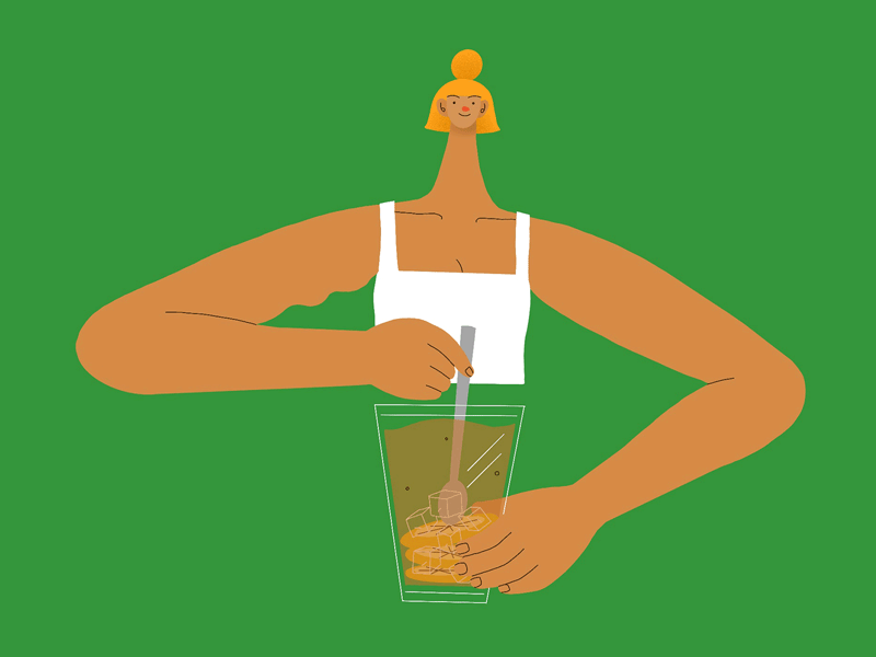 Iced Lemon Tea by Dani Lam on Dribbble