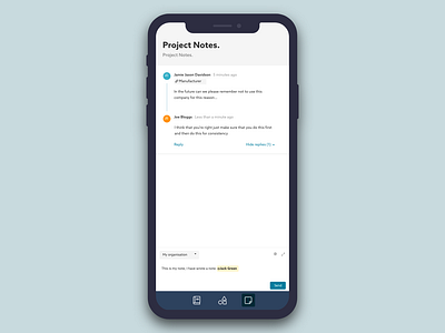 Project Notes App UI by Jack Green on Dribbble
