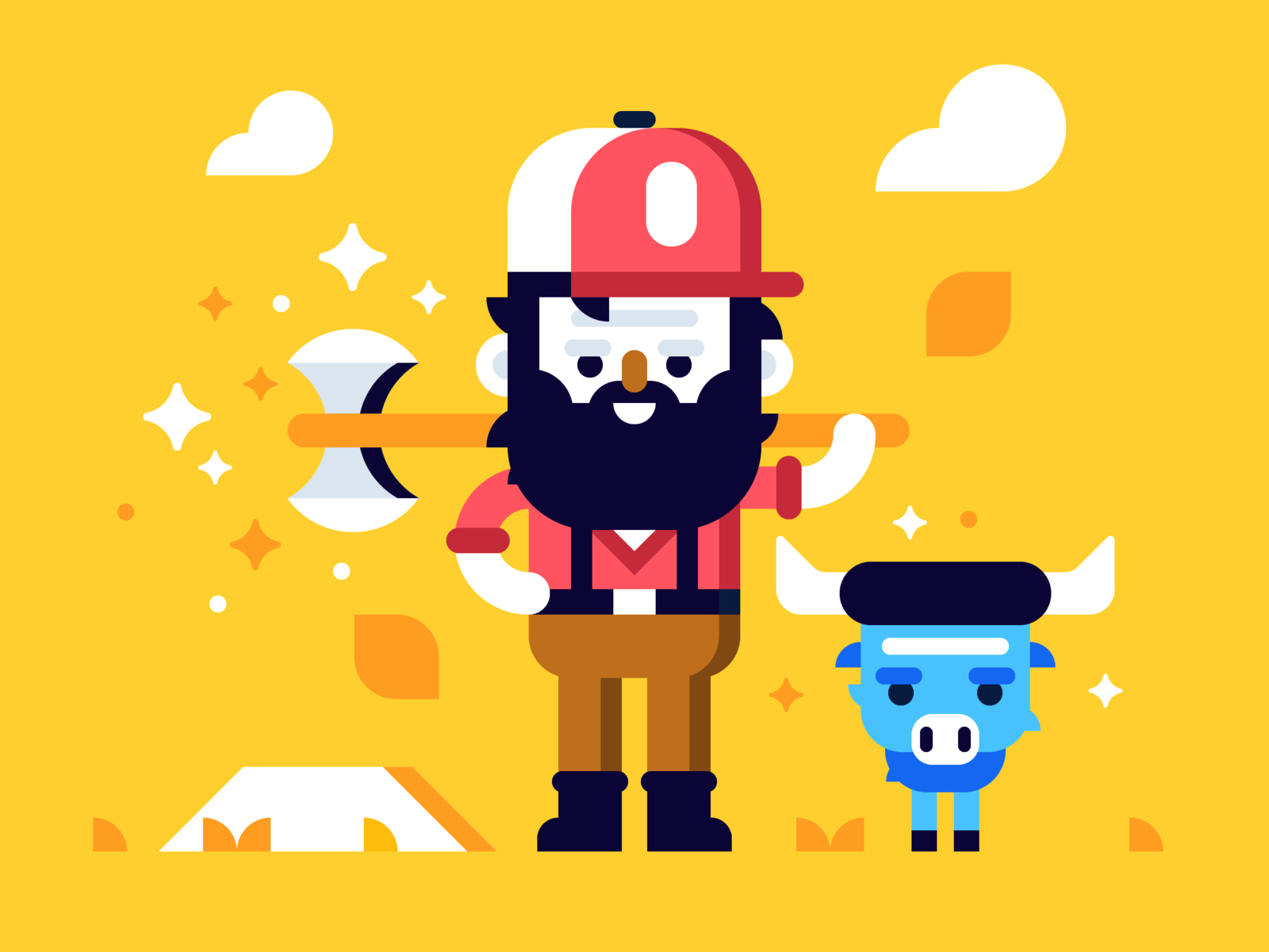 Paul + Babe by Stephen Andrew Murrill on Dribbble