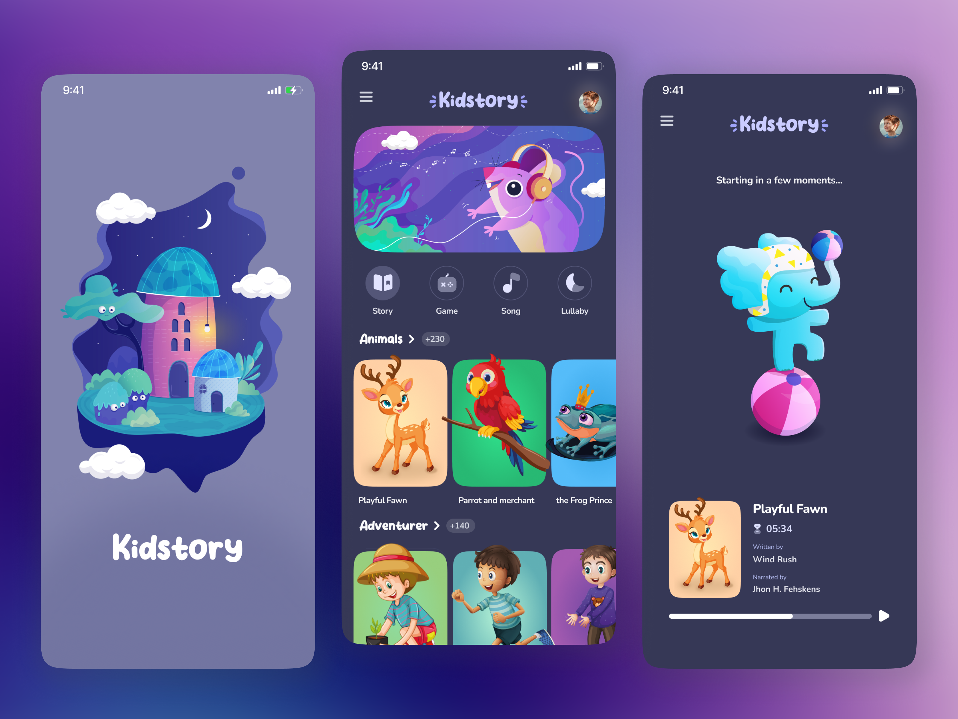 Kidstory / Interaction stories, songs & games for kids app by NXstudio ...