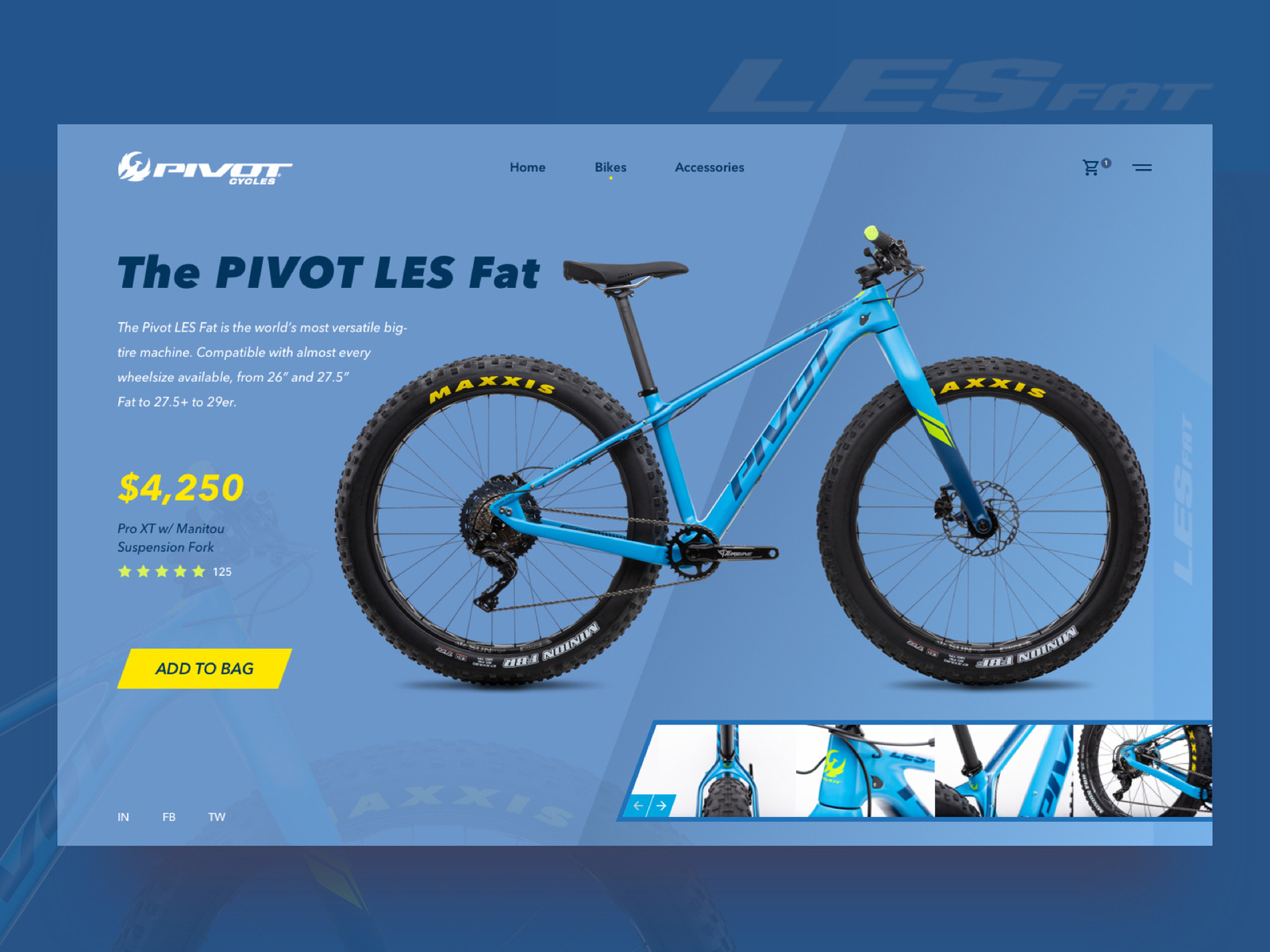 The Pivot LES Fat Bike Concept by Ivan Friz on Dribbble