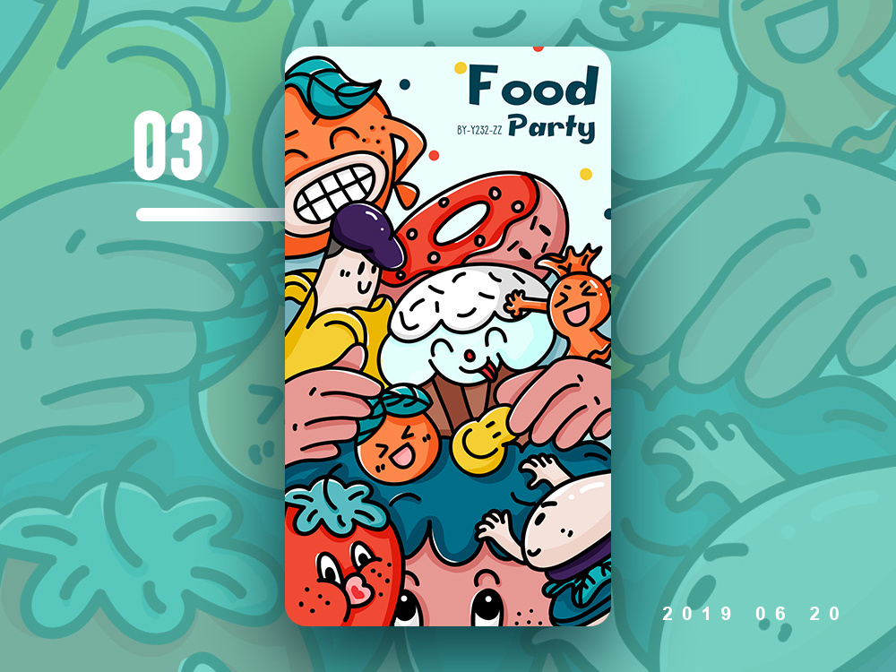 Food Party by zzjoy on Dribbble