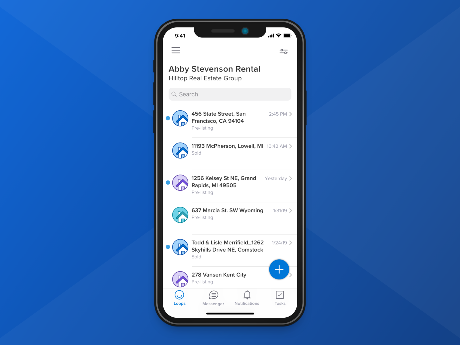 dotloop - Loop List by Mike Payne on Dribbble