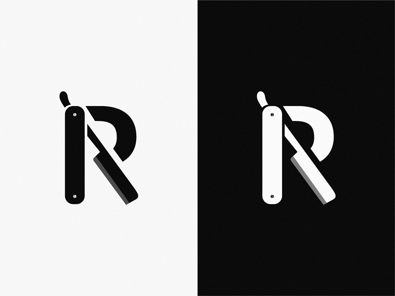 Razor letter R by Yuri Kart on Dribbble