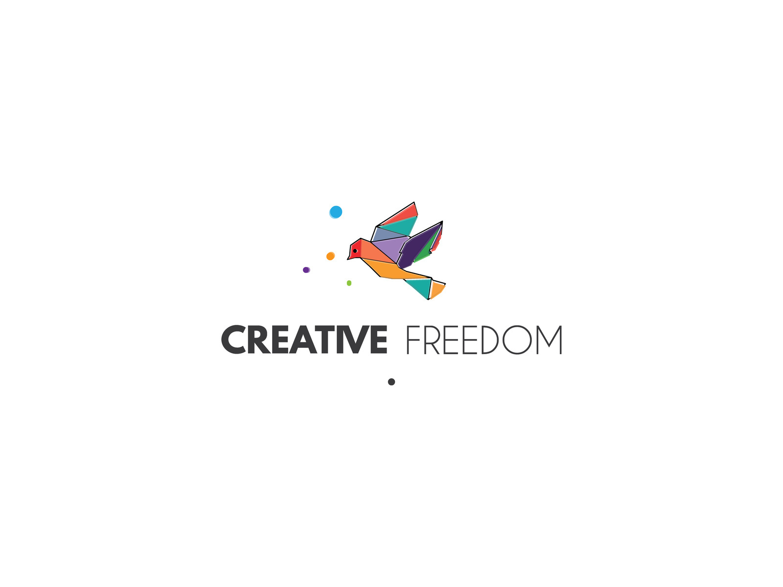 Creative freedom logo by Umuarus a.k.a. Dmytro Vasyleha on Dribbble