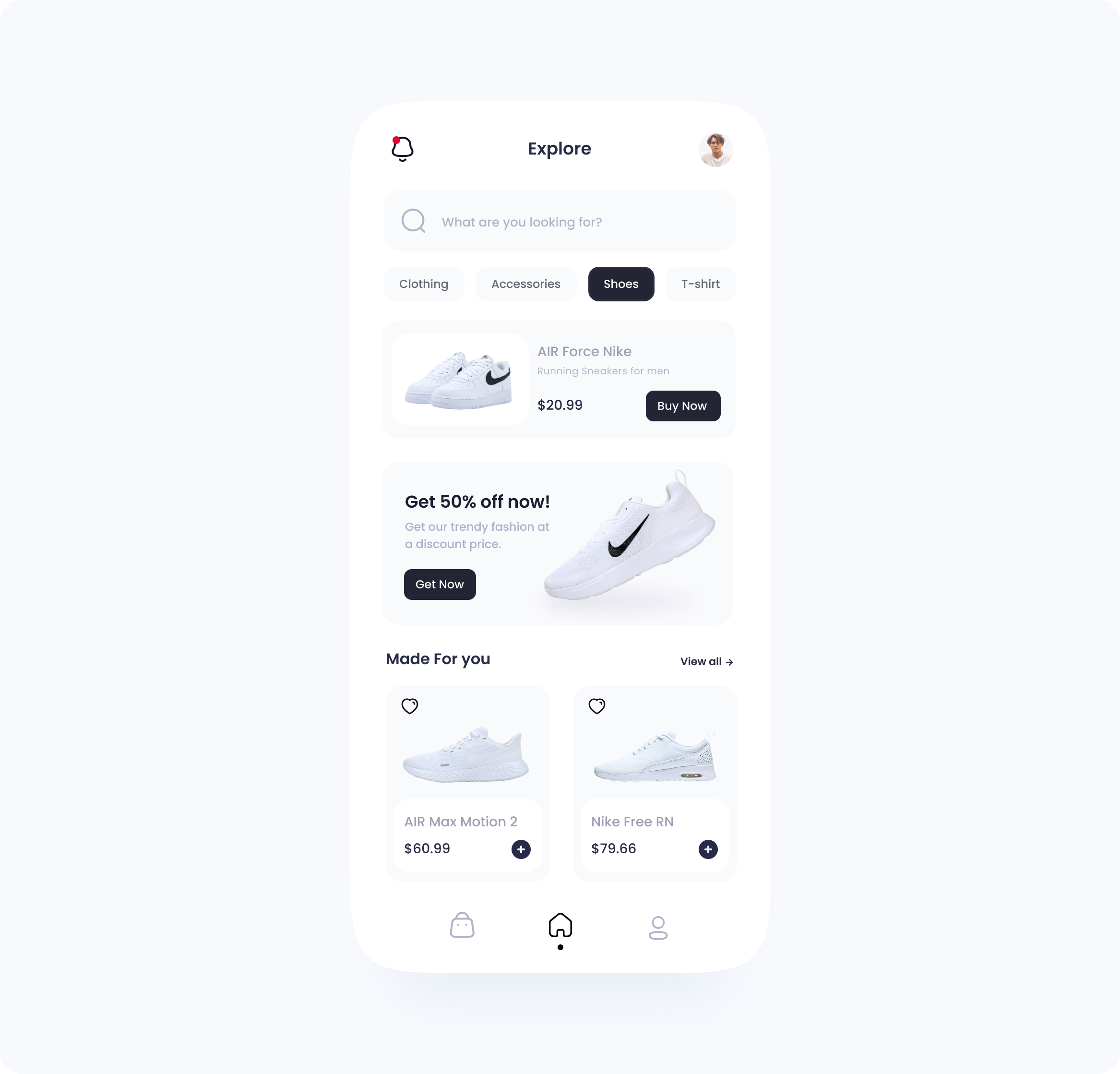 Nike Application by Aynaz on Dribbble
