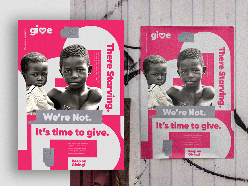 Give poster campaign design by Lirey Blanco on Dribbble