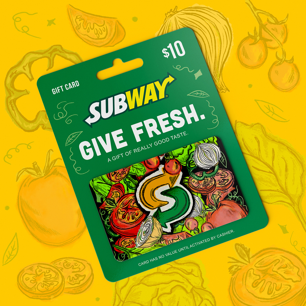 Gift Card Design and Illustration for Subway by Jen Borror | Hoot ...