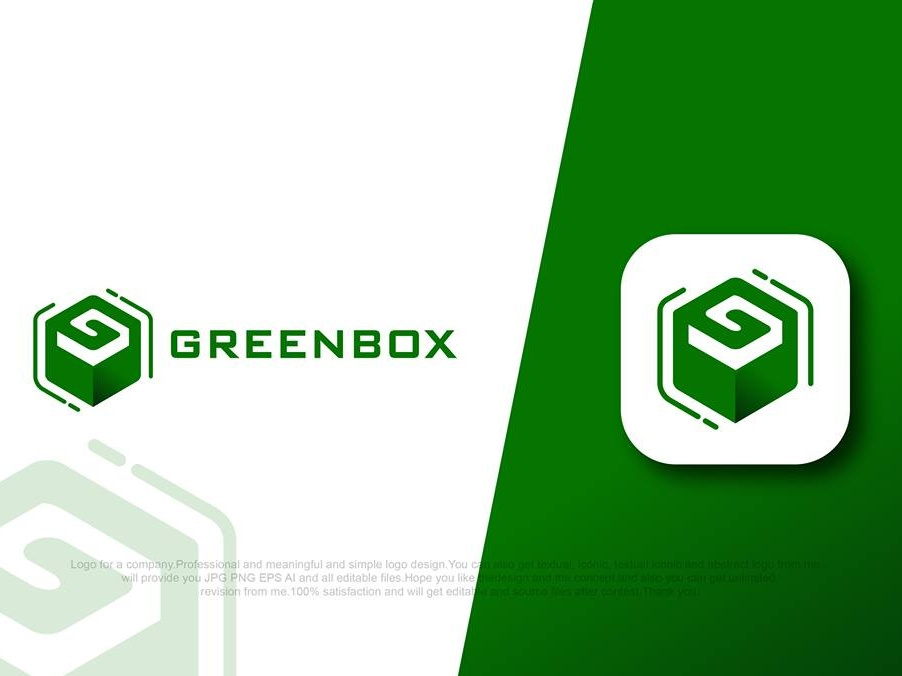 GreenBox Logo Design by Ovi Banik on Dribbble