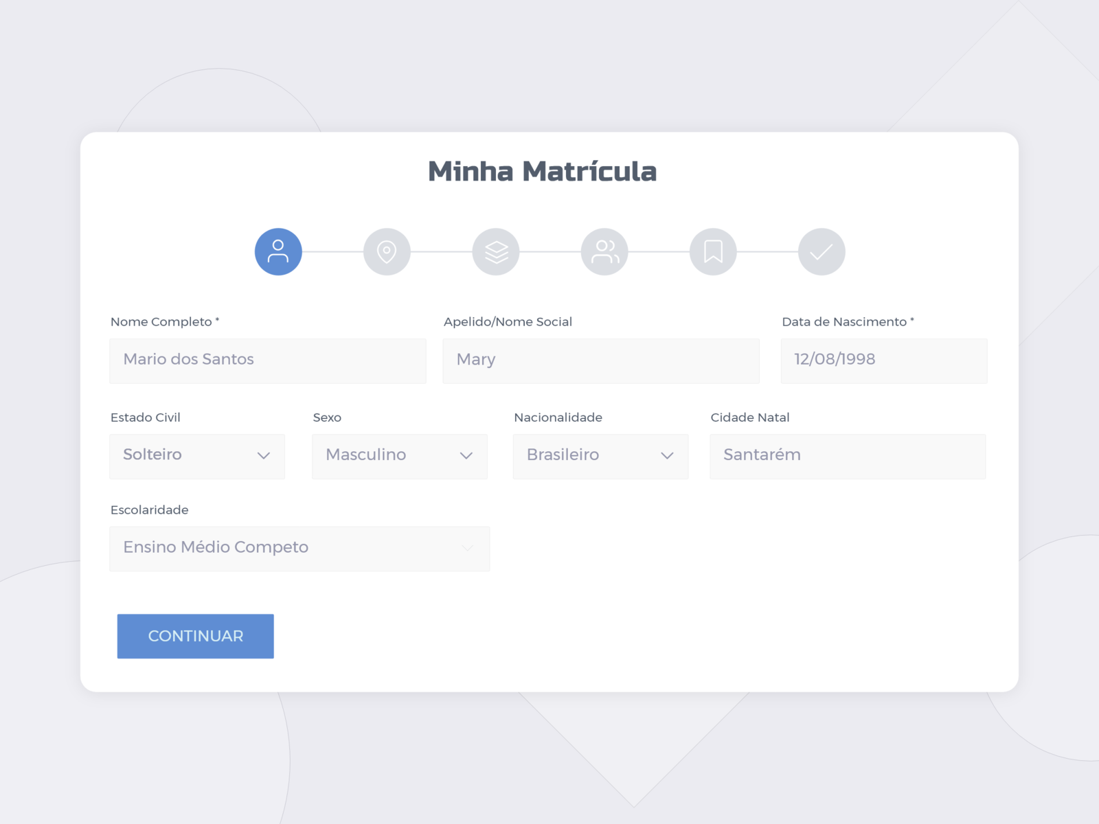 Wizard Form by Wilfison Batista on Dribbble