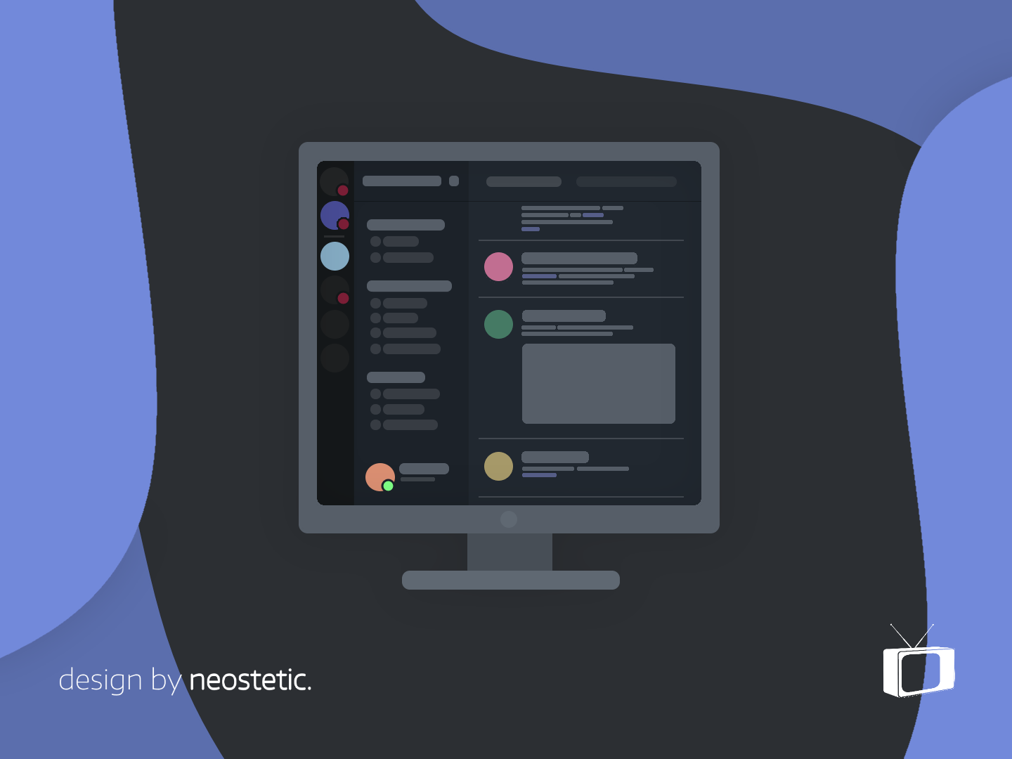 discord design - 4:3 by neostetic on Dribbble