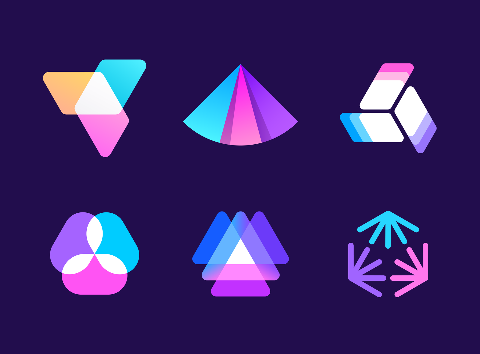 Albums logo concepts ( for sale ) by Vadim Carazan for Wegrow on Dribbble