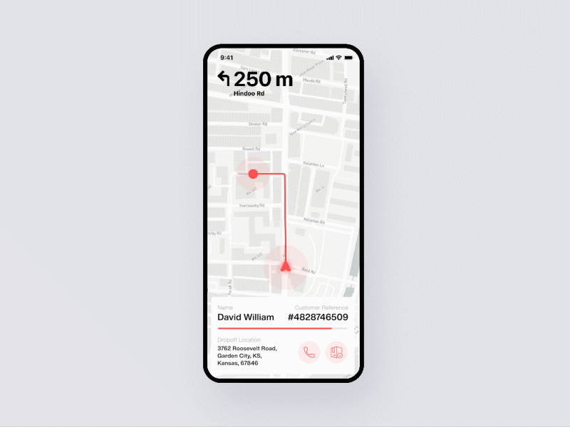 Parcel Delivery UI by David Yap for Zensite on Dribbble