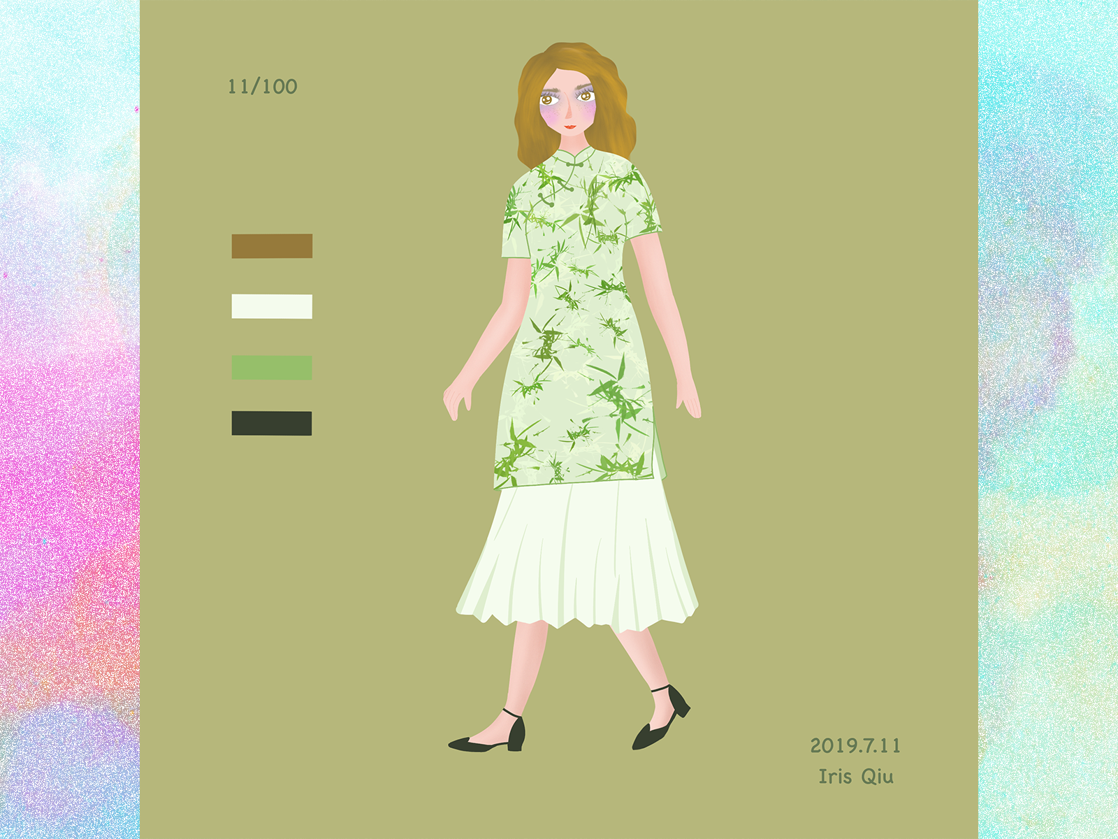 Fashion girl by Iris Qiu on Dribbble